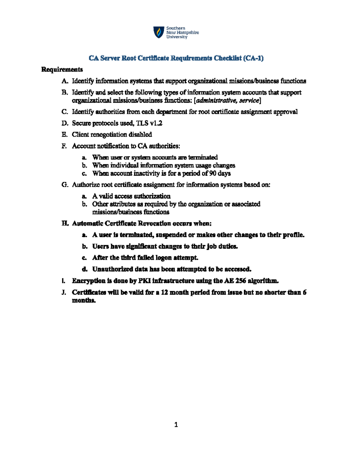 CYB 300 4-4 Milestone Checklist - Southern New Hampshire University CA ...