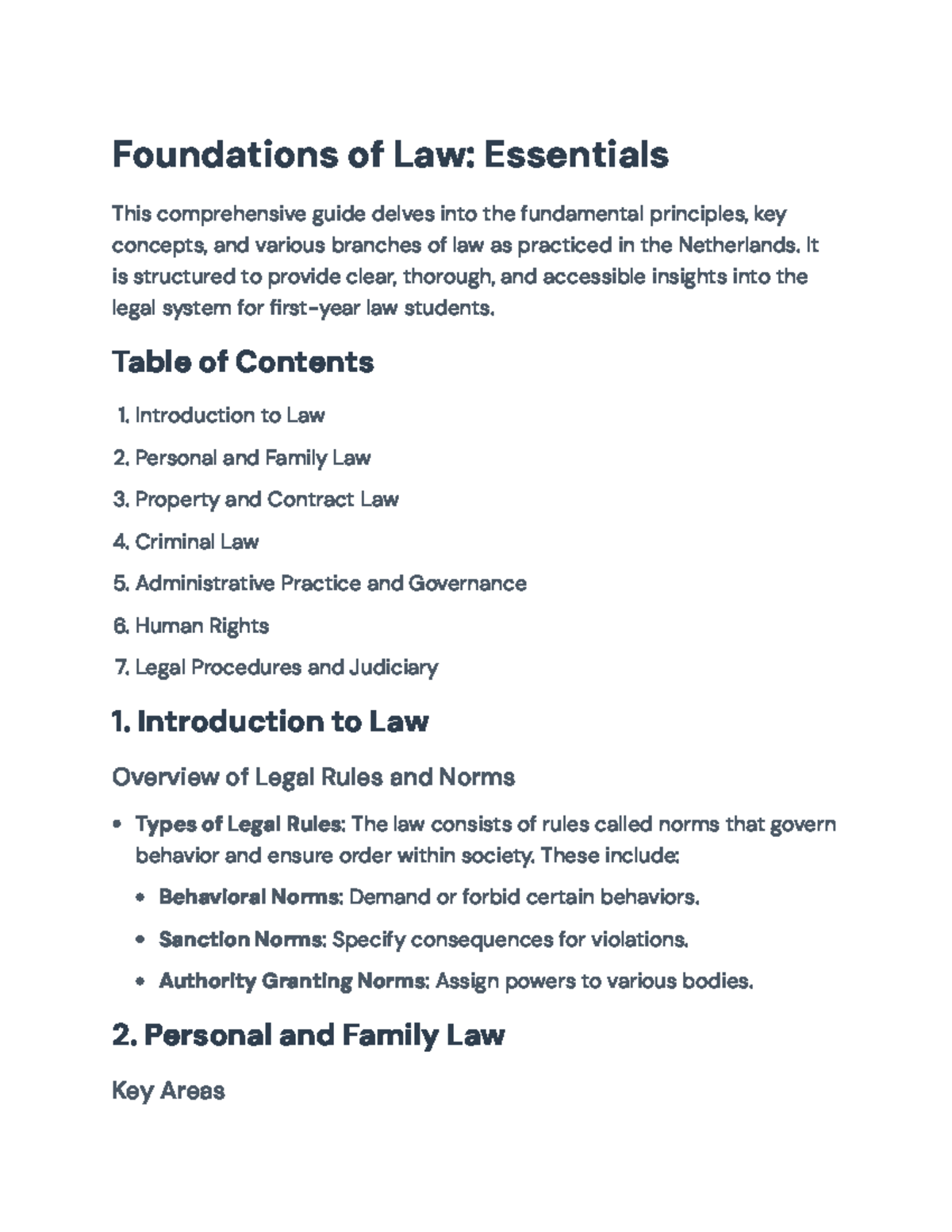 Foundations of Law: A Comprehensive Guide for First-Year Students ...
