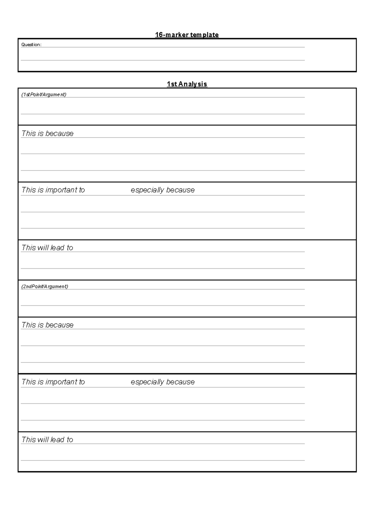 16-marker-template - 16 mark structure - 16-marker template Question ...