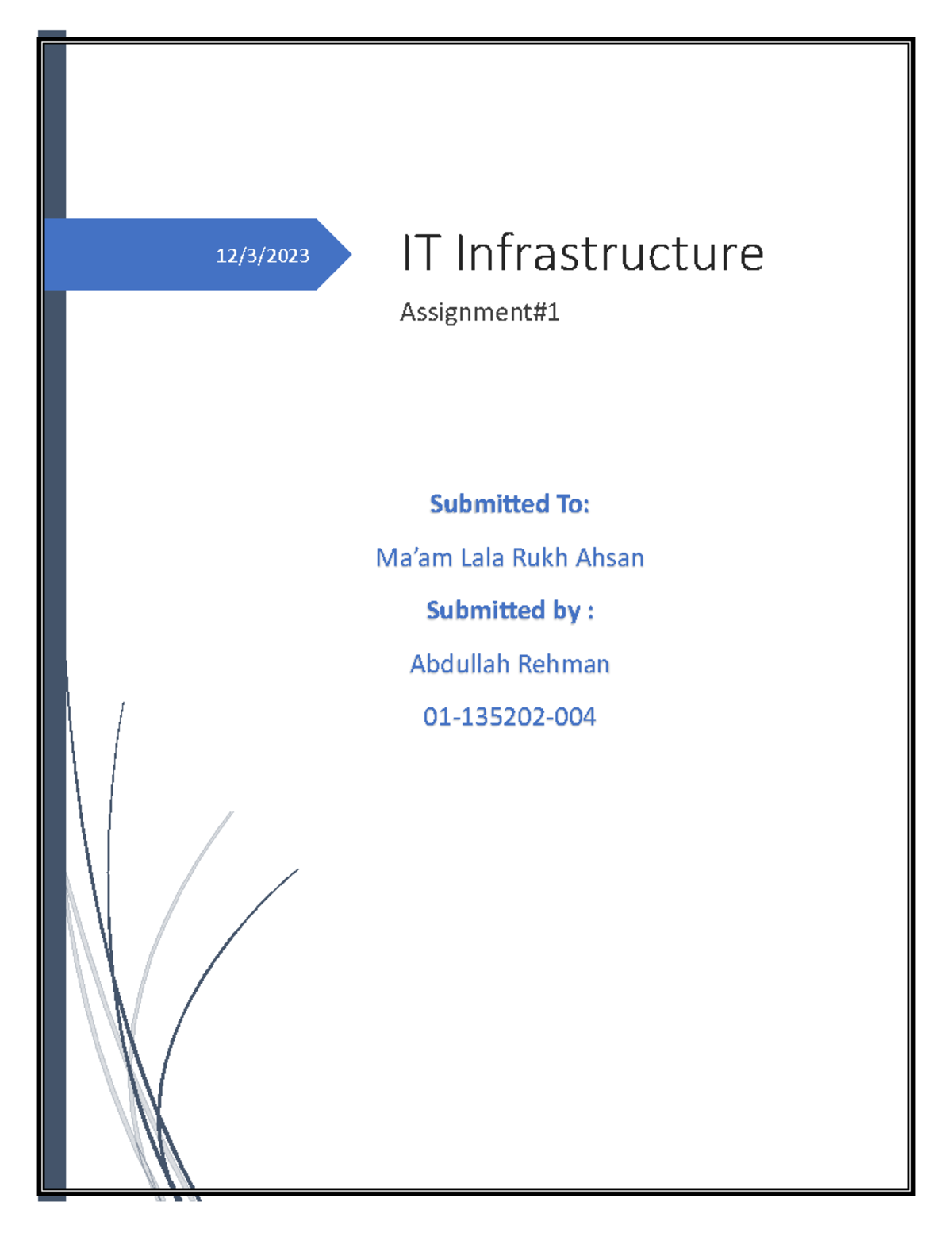 IT Infrastructure Report: Importance for Software Developers - 01 ...