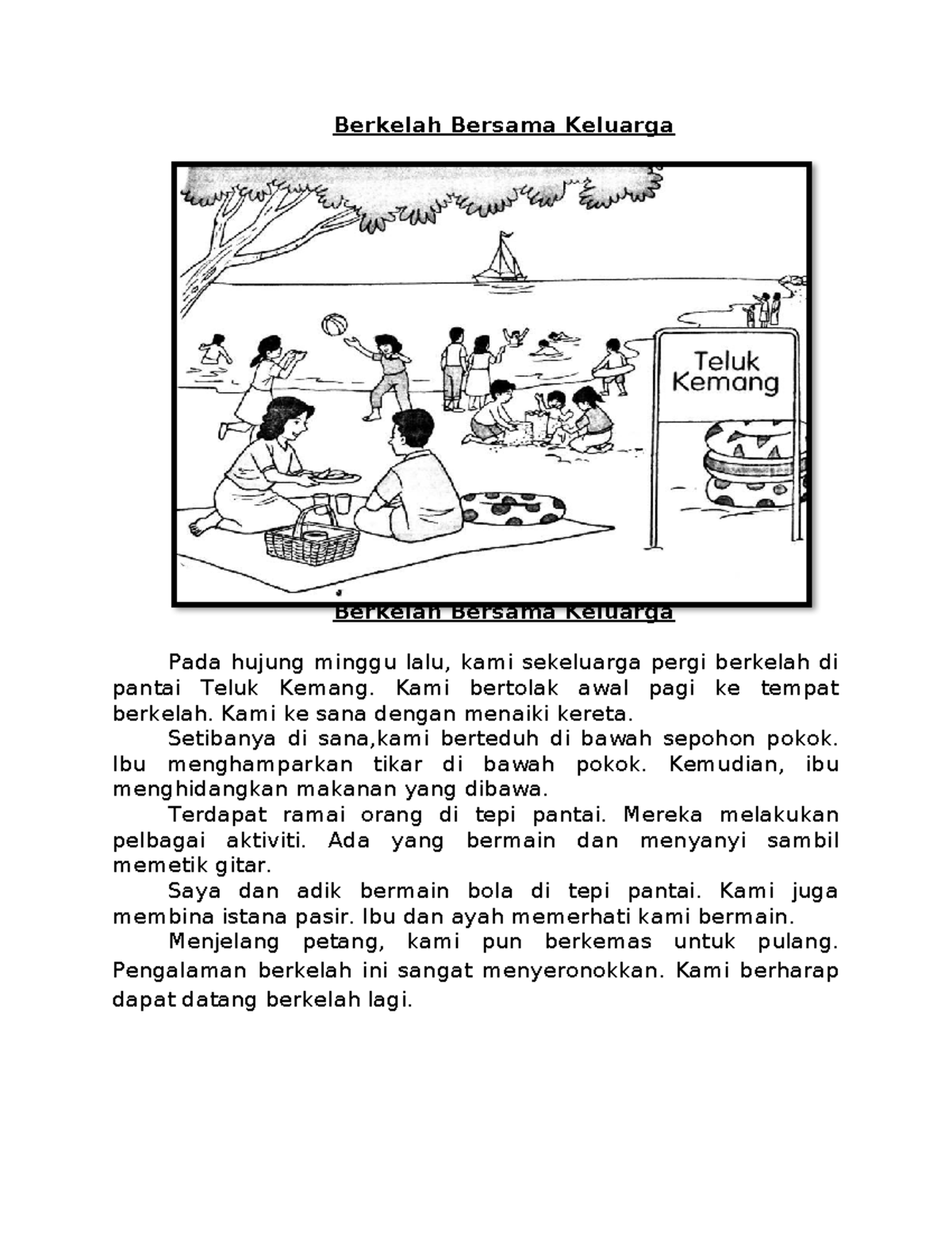 Karangan BM Tahun 4 - Latihan Menulis: Berkelah & Berkhemah - Studocu