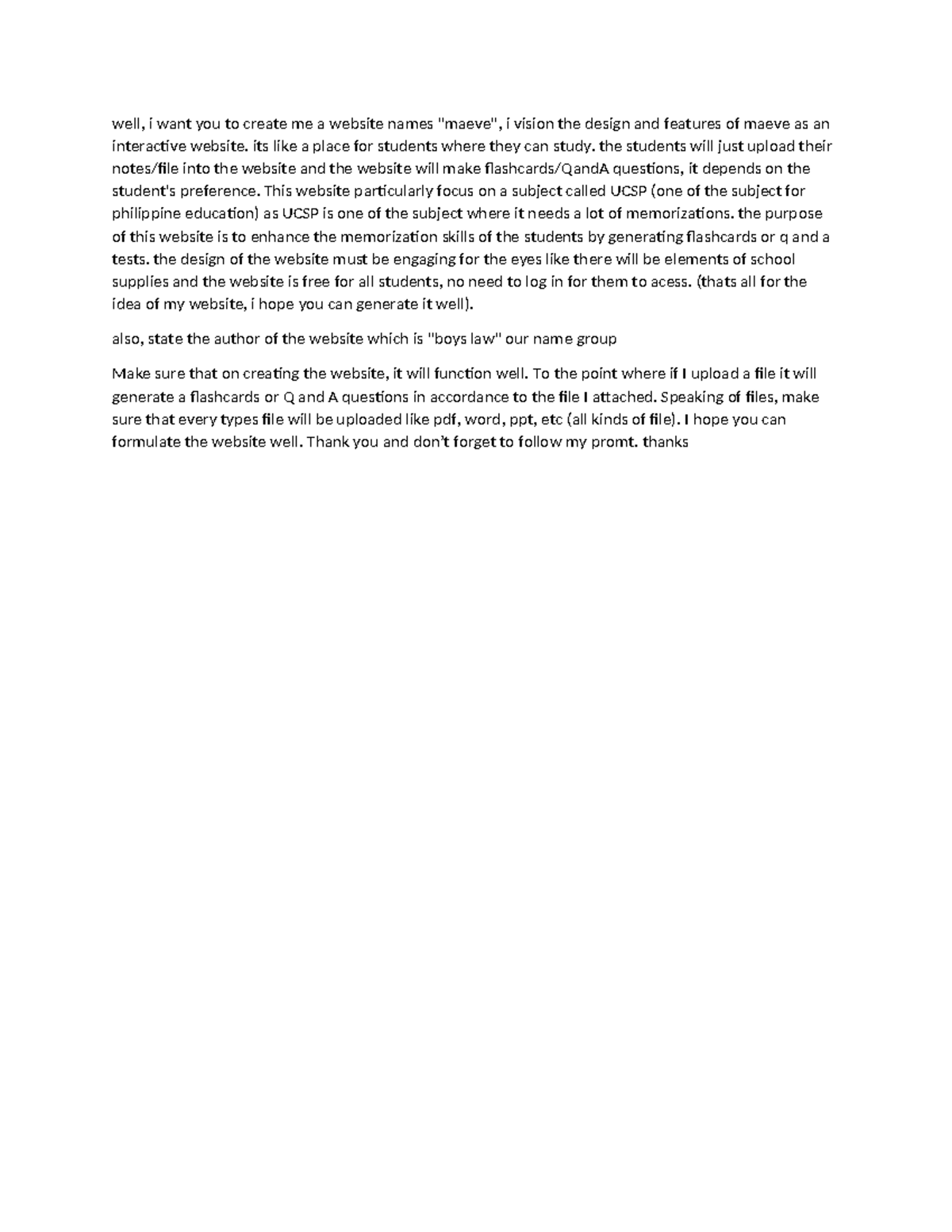 UCSP Website Design Proposal: Maeve Interactive Study Tool - Studocu