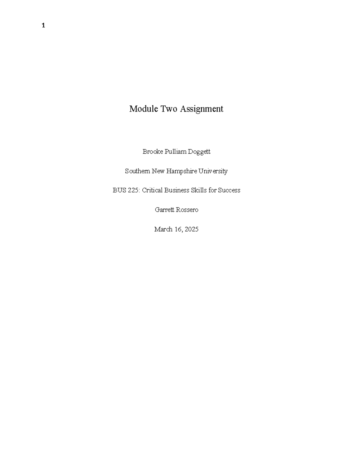 BUS 225 Module Two Assignment: Analyzing Employee Data for Cost ...