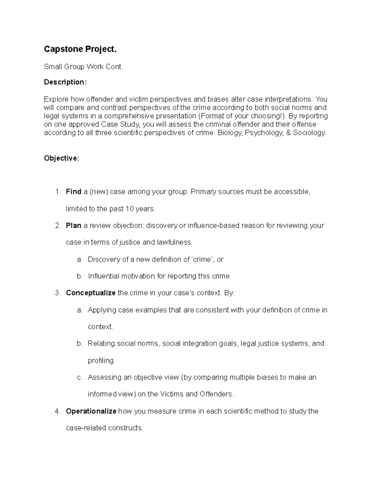 Criminology 101: Capstone Project on Offender & Victim Perspectives ...