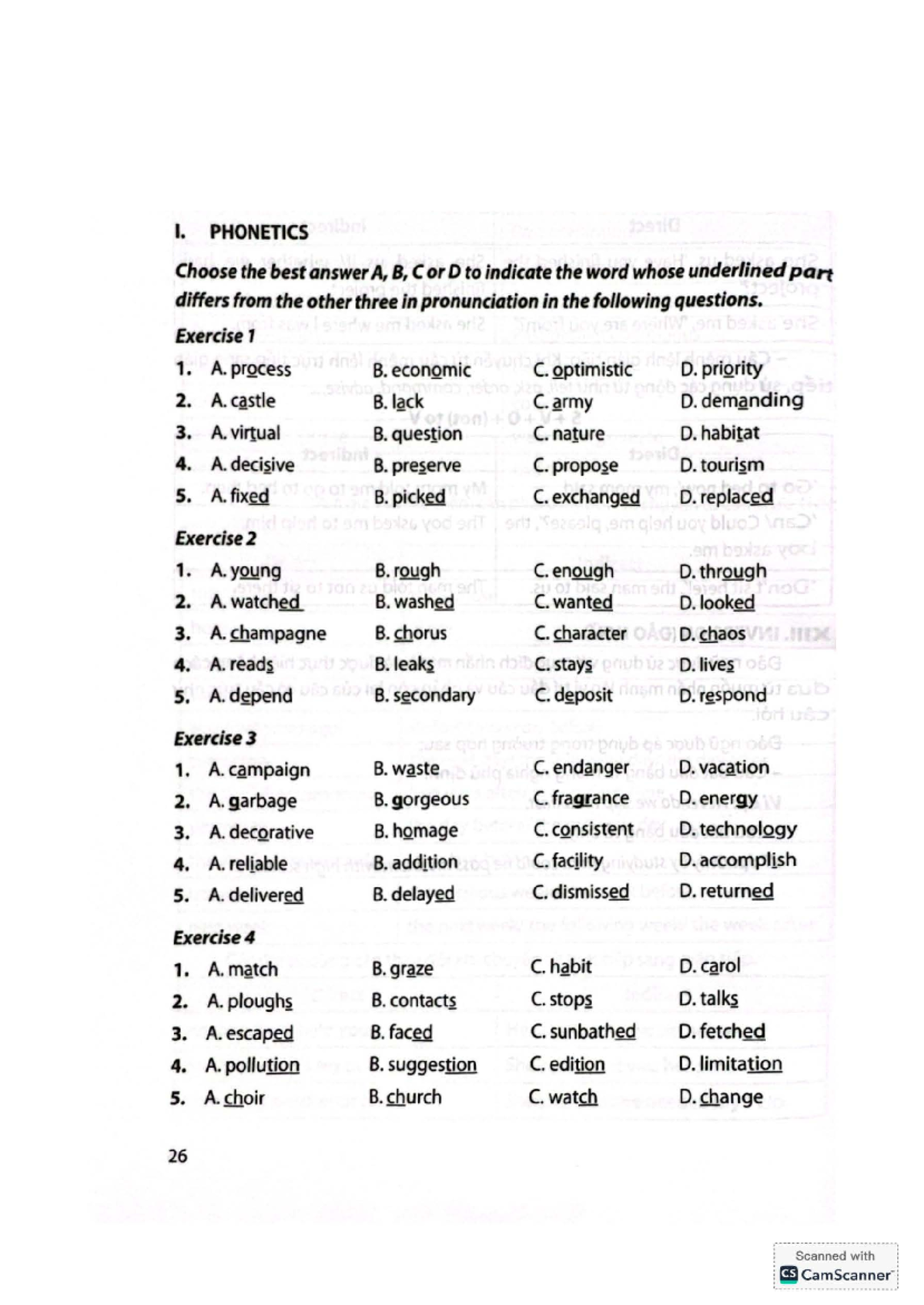 Phonetics Exercises and Grammar Practice for Course 15 - Final Exam - Studocu