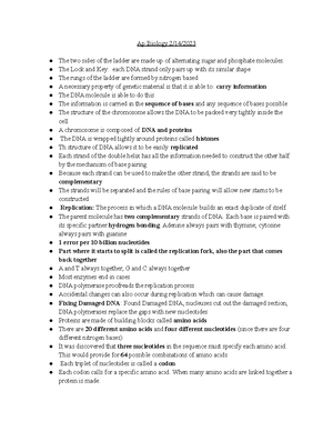 Study Guide: Cell Signaling & The Central Dogma of Molecular Bio ...