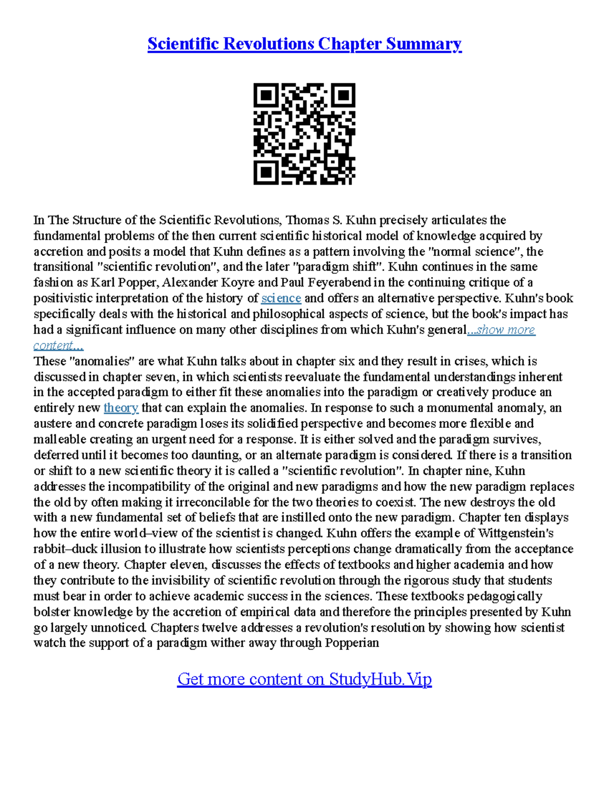 Scientific Essay Structure - Scientific Revolutions Chapter Summary In ...