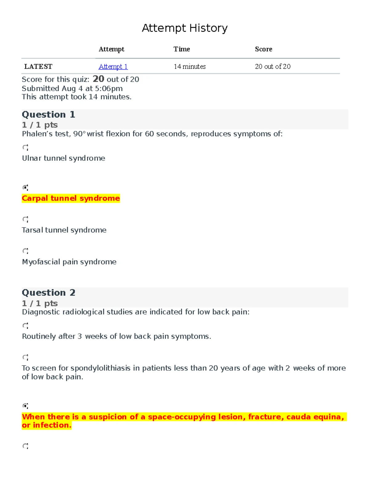 Week 5 Knowledge Check Quiz - Week 5: Knowledge Check Quiz Attempt Time ...