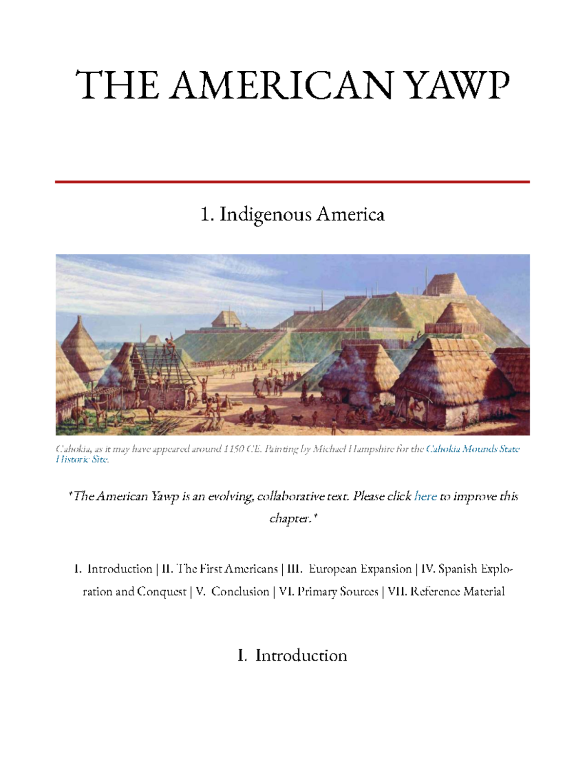 Indigenous America: Cultures and Histories Before European Contact ...