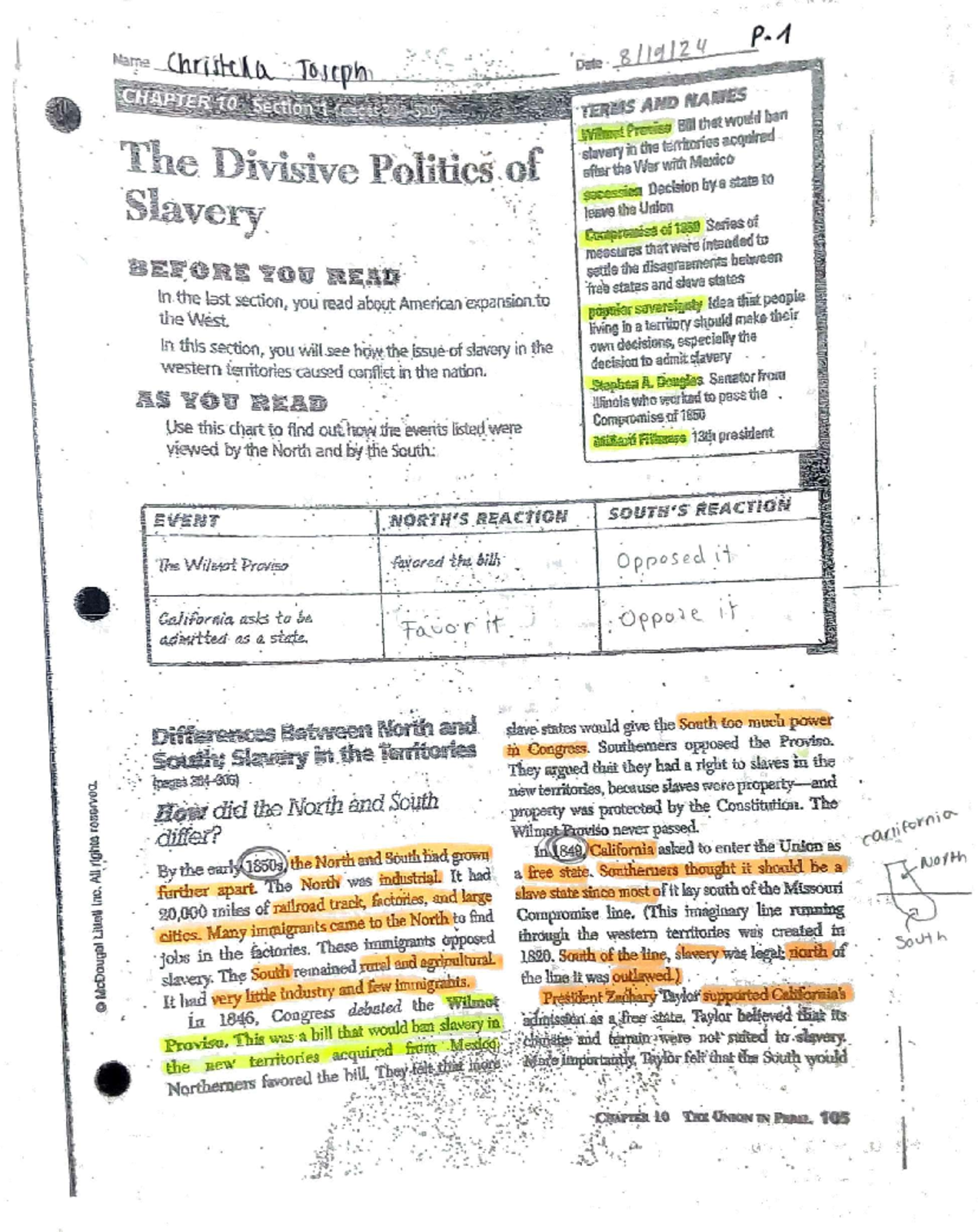 The Antebellum Era: Key Events and Socioeconomic Factors - Name ...