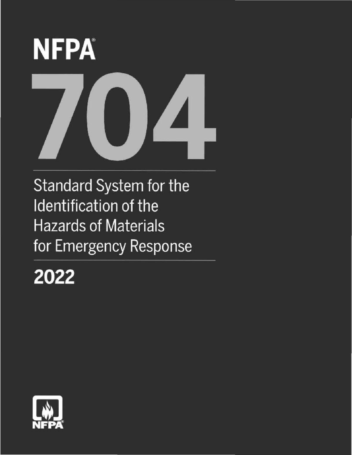 NFPA 704 - 2022 Standard for Hazard Identification in Emergency ...