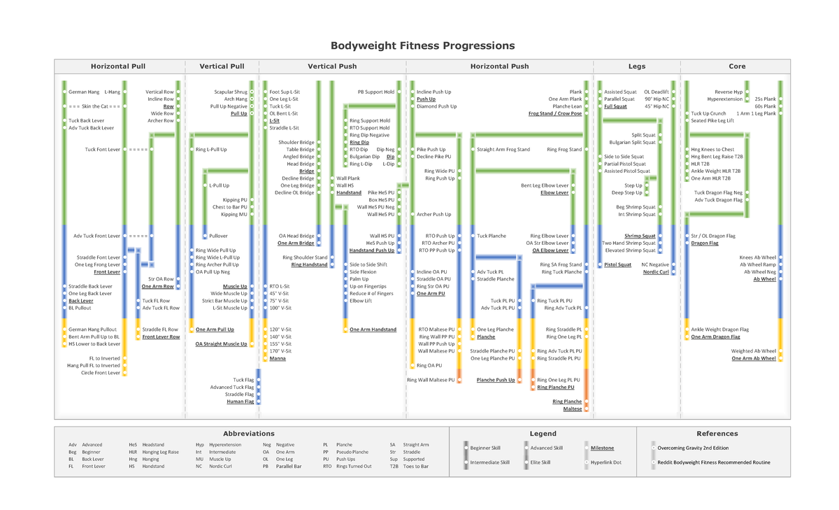 BWF-Progressions v2: Bodyweight Fitness Techniques & Skills - Studocu