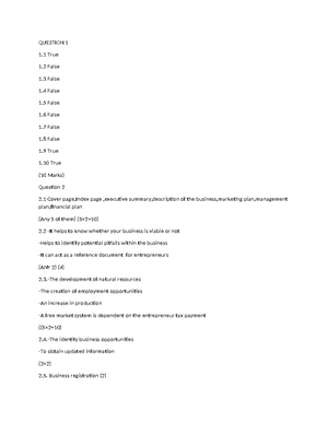 EBM N4 Final Exam - Test 1 Notes on Entrepreneurship & Business ...