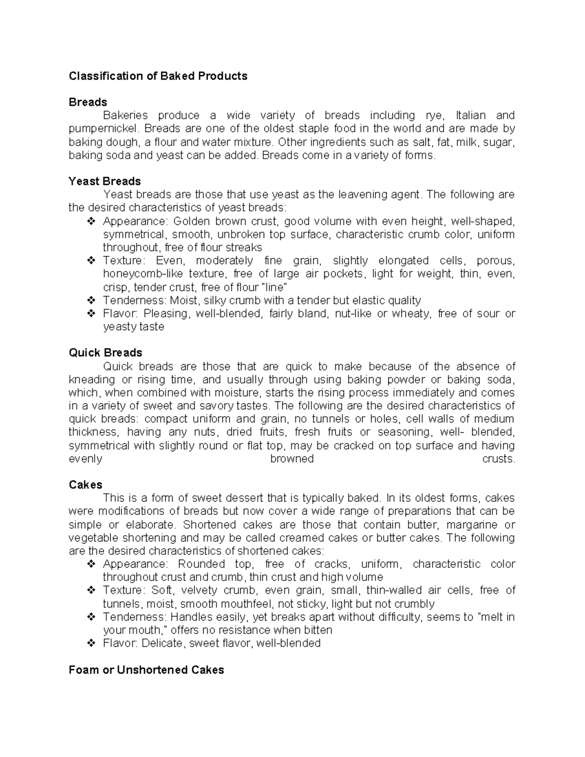 Classification of Baked Products: Types and Characteristics Overview ...