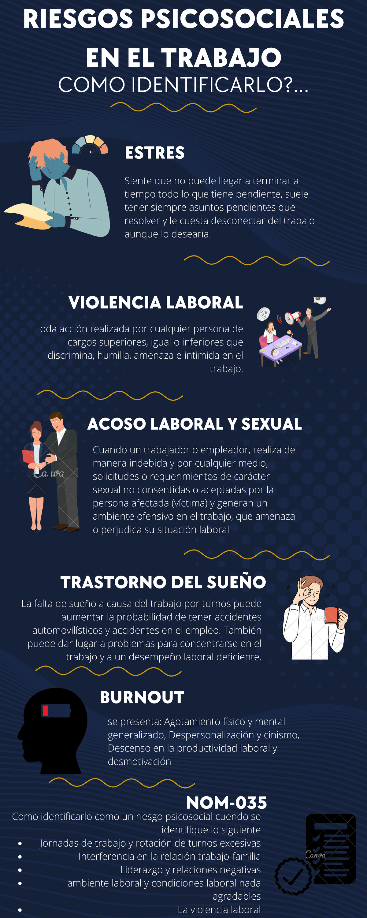 Poster sobre riesgos psicosociales - RIESGOS PSICOSOCIALES EN EL TRABAJO ESTRES VIOLENCIA ...