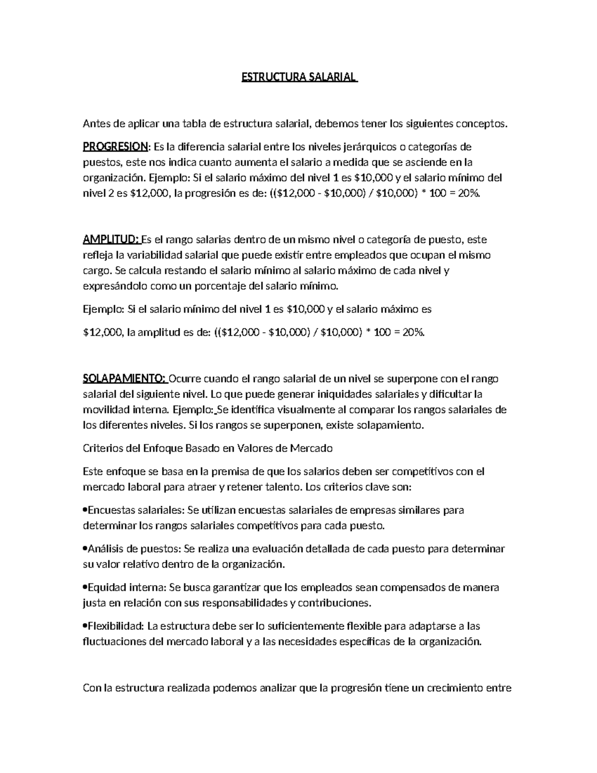 Estructura Salarial: Progresión, Amplitud y Solapamiento - Módulo 2 Eje ...