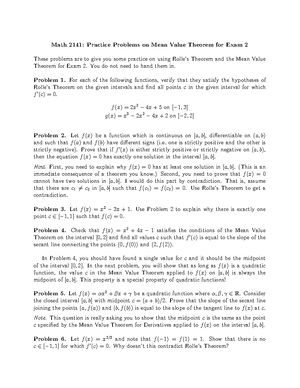Trigonometric & Differentiation Formulas for Calculus (MATH 101) - Studocu