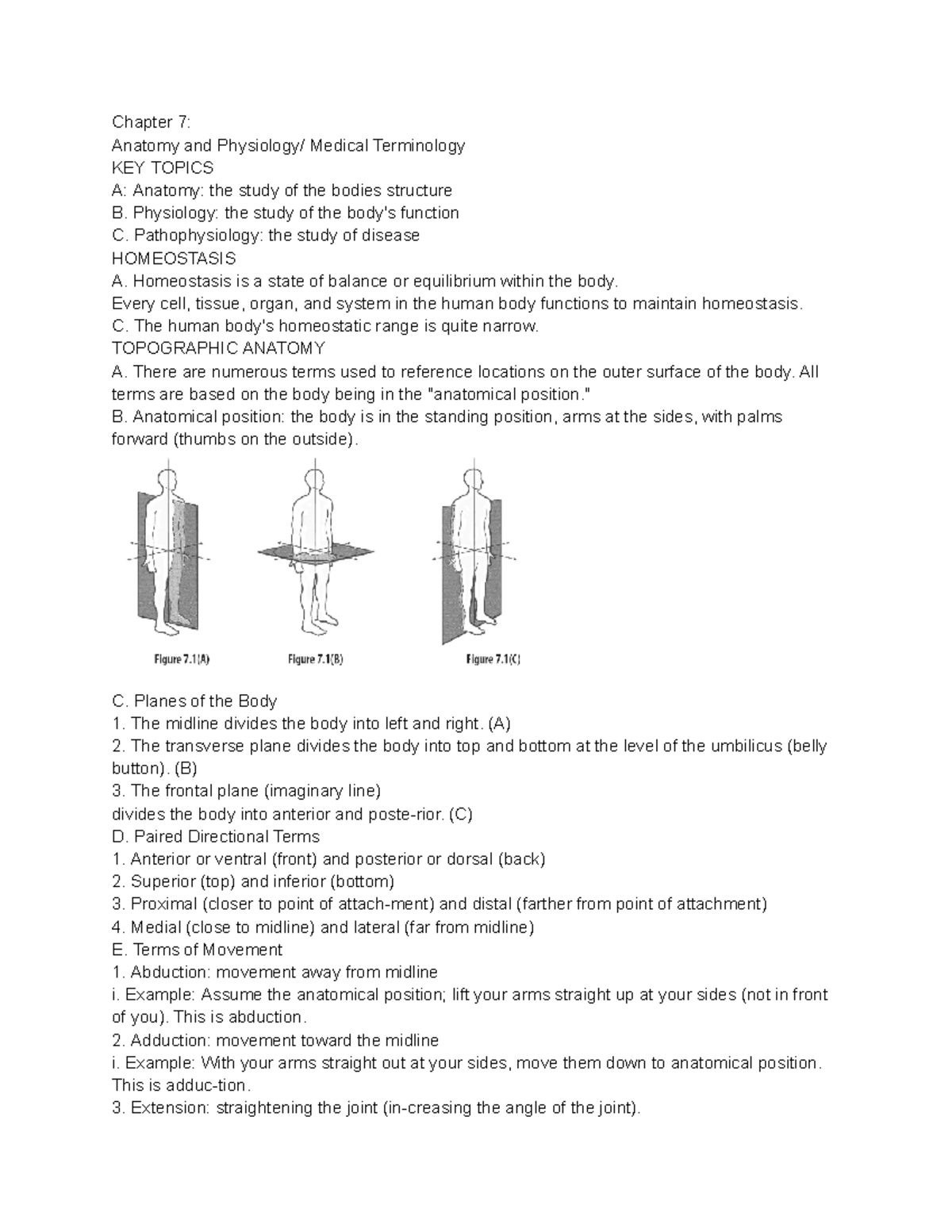 Anatomy and Physiology Overview - EMT Course Code EMT101 - Chapter 7 ...