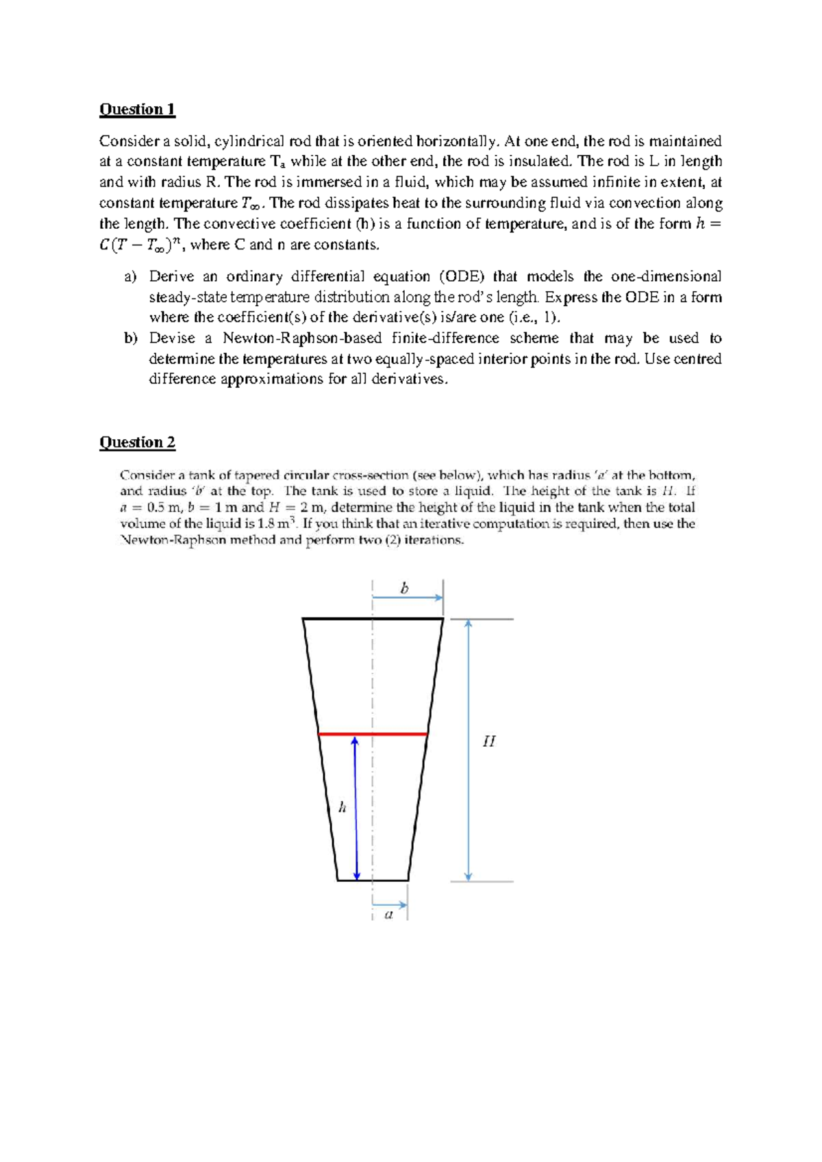 Activity 5: Heat Transfer in a Cylindrical Rod - ENCH3PO - Studocu
