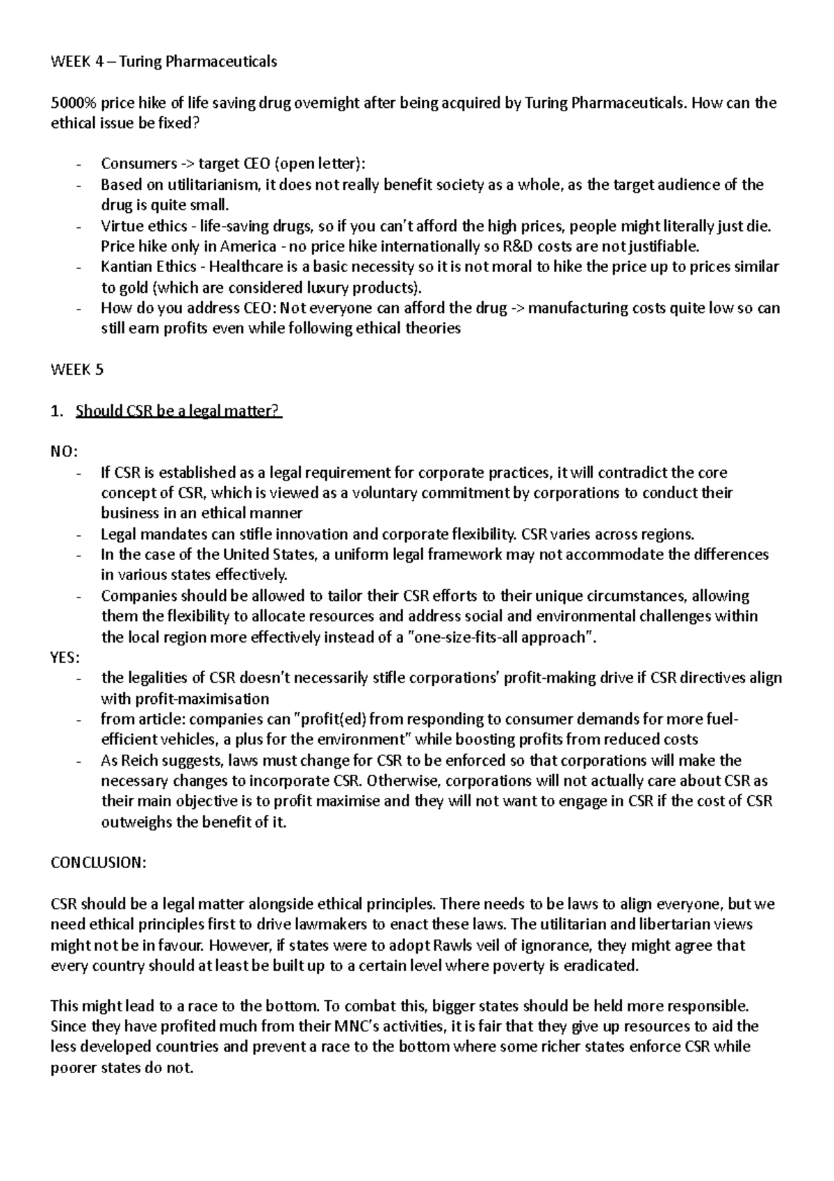 Ethics Case Studies: Corporate Social Responsibility & Euthanasia ...