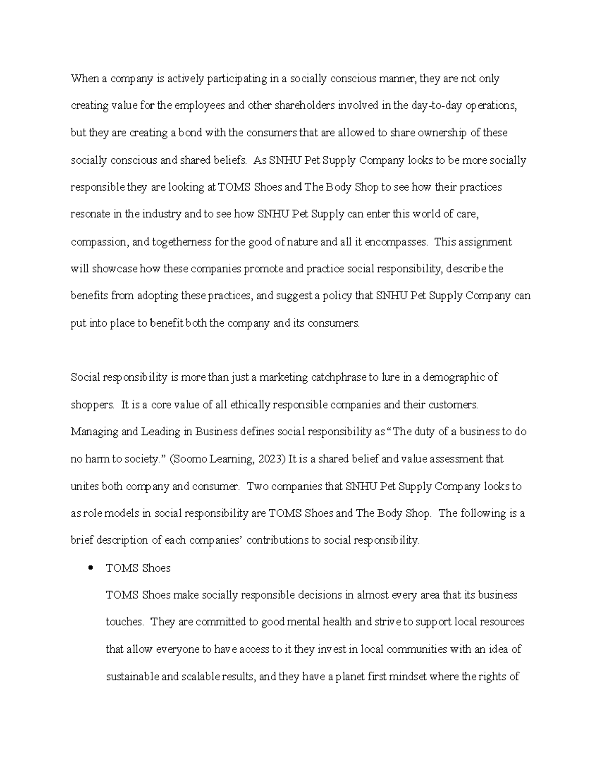 BUS 210 MOD 5 Assignment - When a company is actively participating in ...