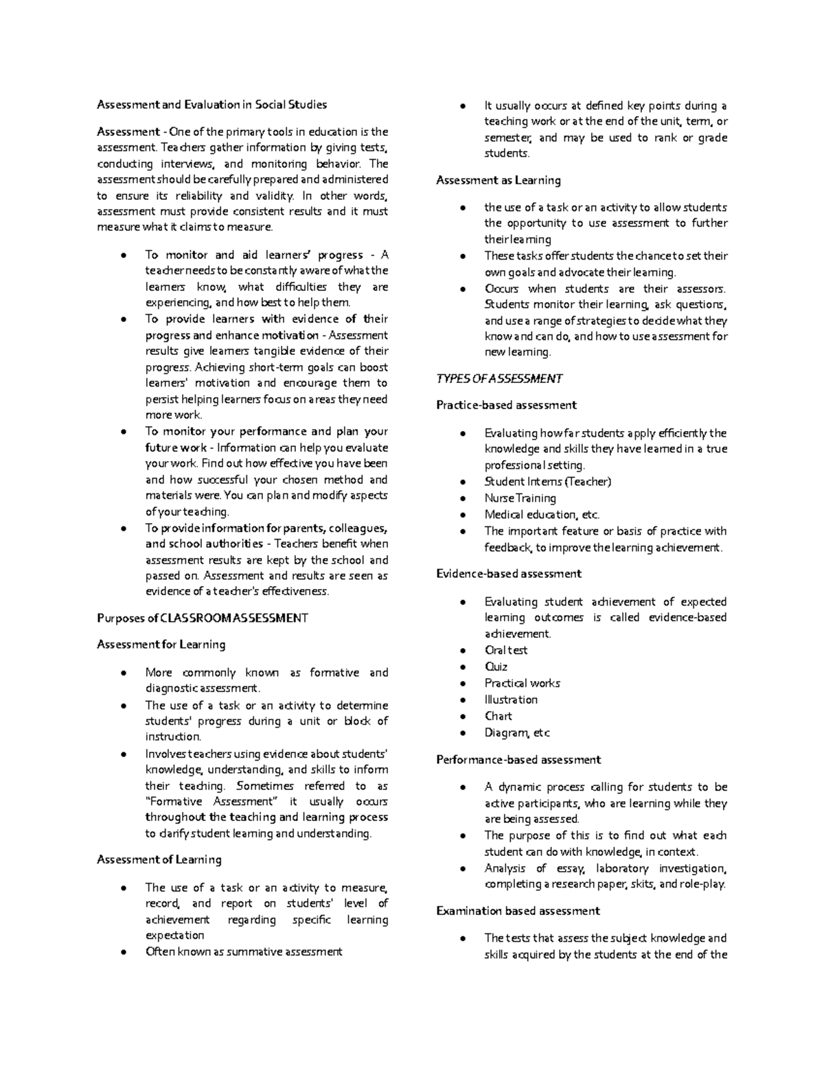 Assessment and Evaluation in Social Studies: A Comprehensive Guide ...