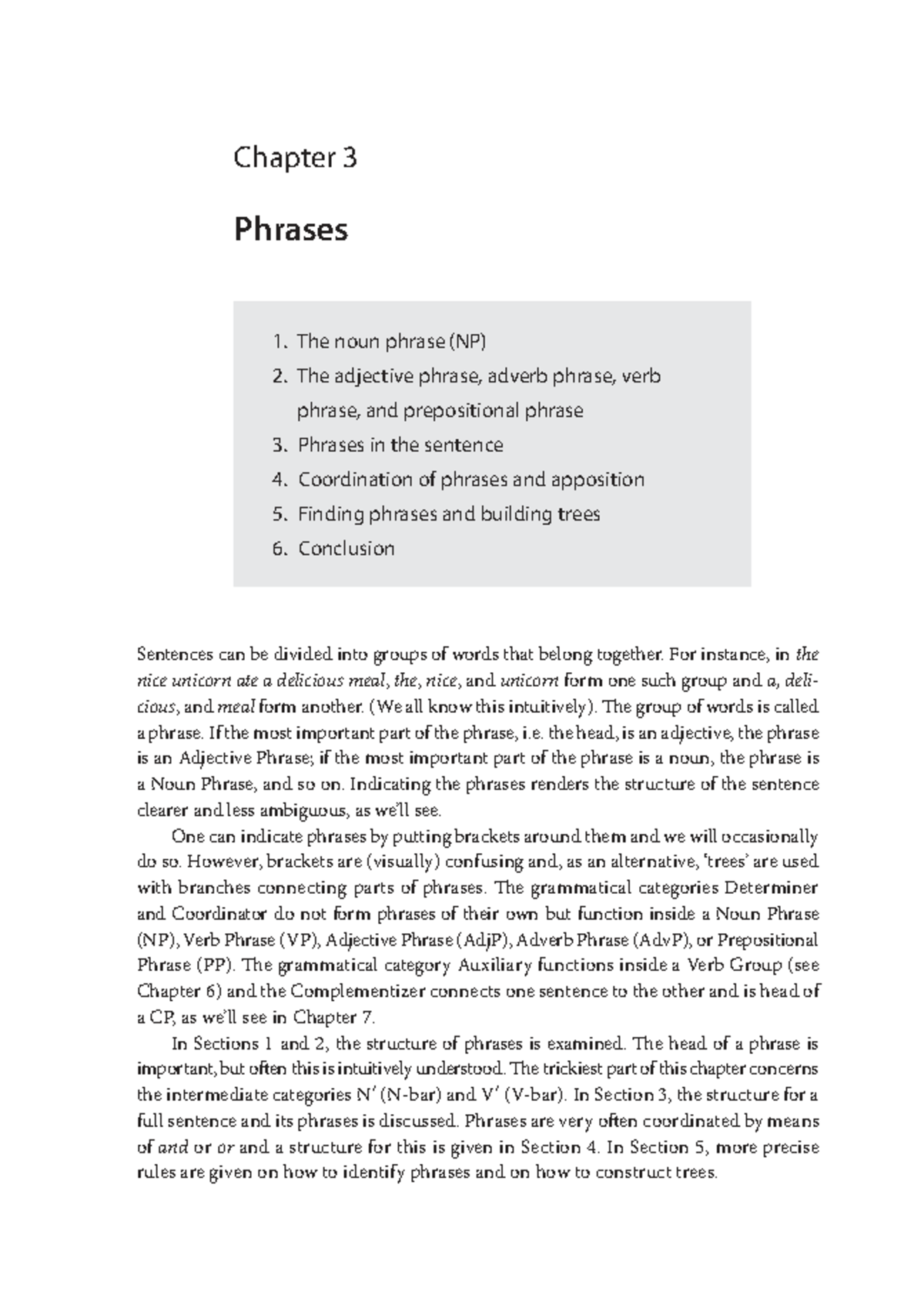Chapter 3: Understanding Phrases in English Grammar (ENG 101) - Studocu