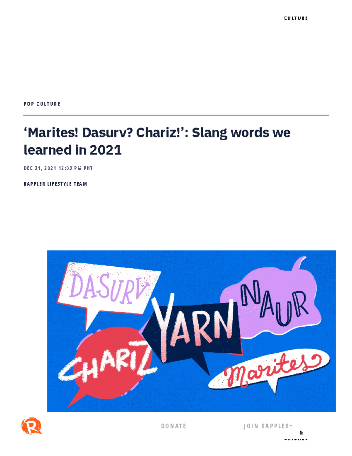 'Marites Dasurv Chariz' Slang words we learned in 2021 - P O P C U L T ...