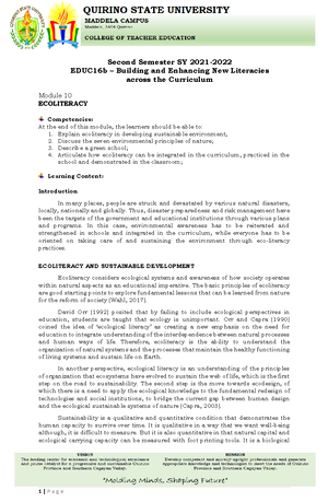 Components OF THE Curriculum - INSTRUCTIONAL MODULE IN EDUC 4 ...