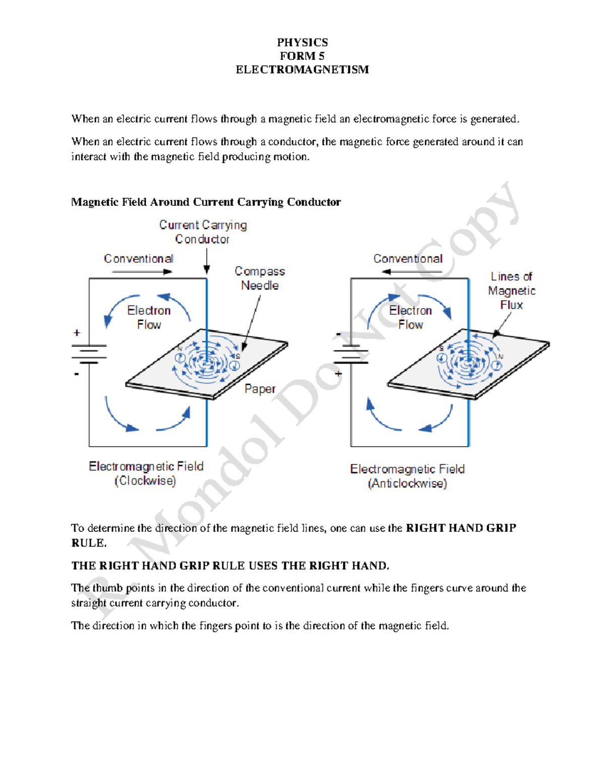 Electromagnetism Concepts and Applications - FORM 5 Readings - Studocu