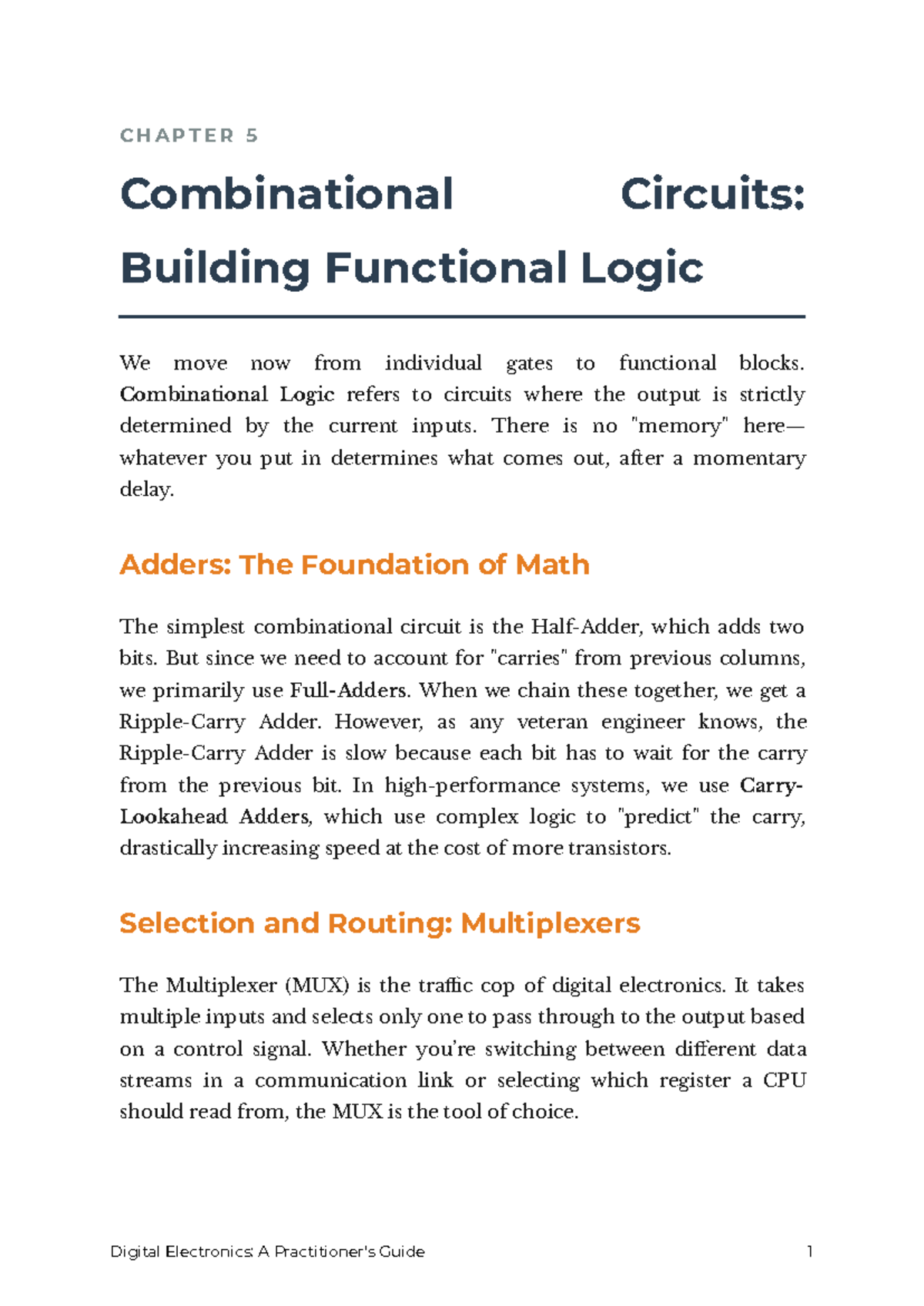 CHAPTER 5: Combinational Circuits in Digital Electronics - Studocu