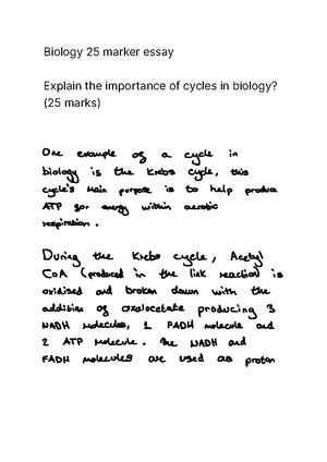 25 mark essay The importance of shapes in biology - Evaluate the ...