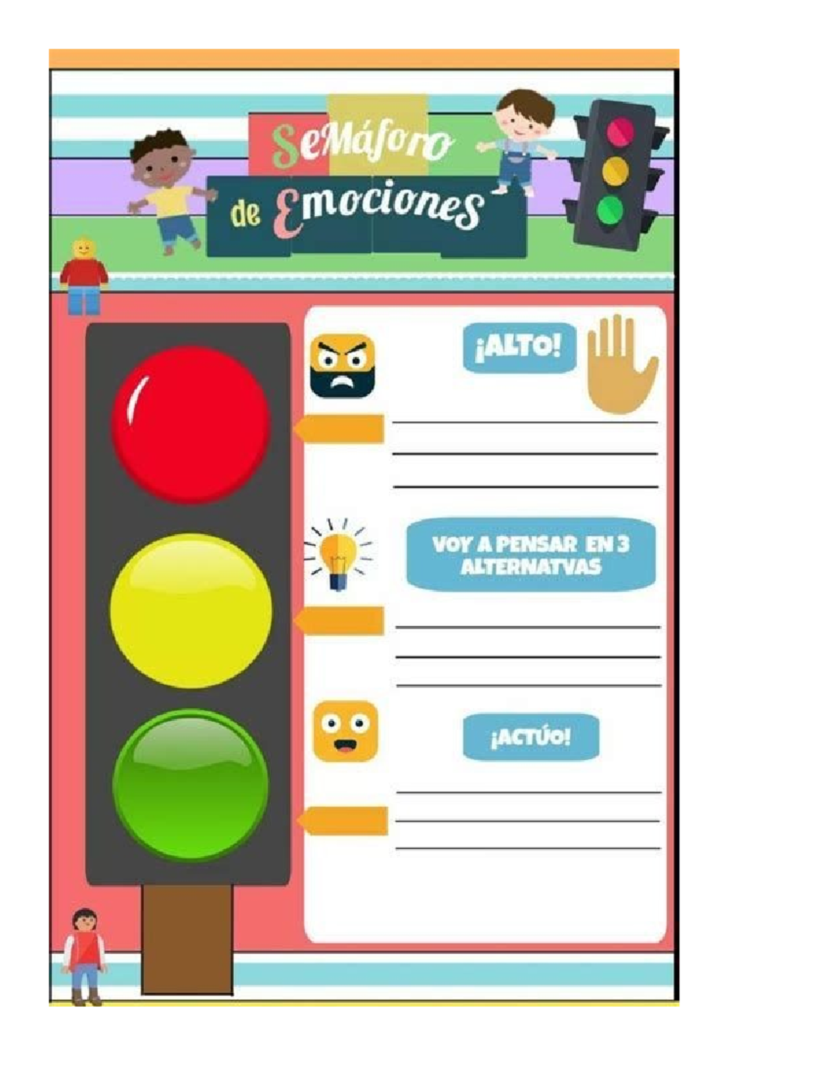 Actividades Imprimibles Para El Manejo De La Ira GUIA DE MANEJO DE LA