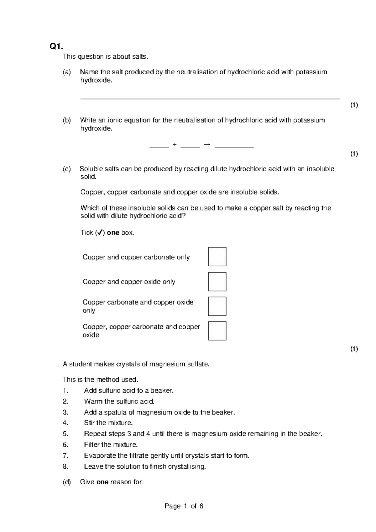 Year 7 Mathematics EOY Practice Paper - June 2021 - Studocu