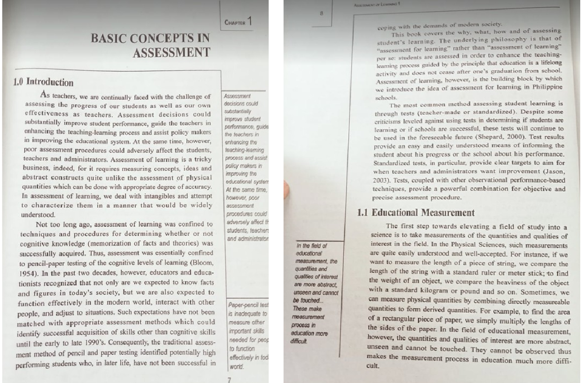 Basic Concepts in Assessment-Professional Education 1 - education - Studocu