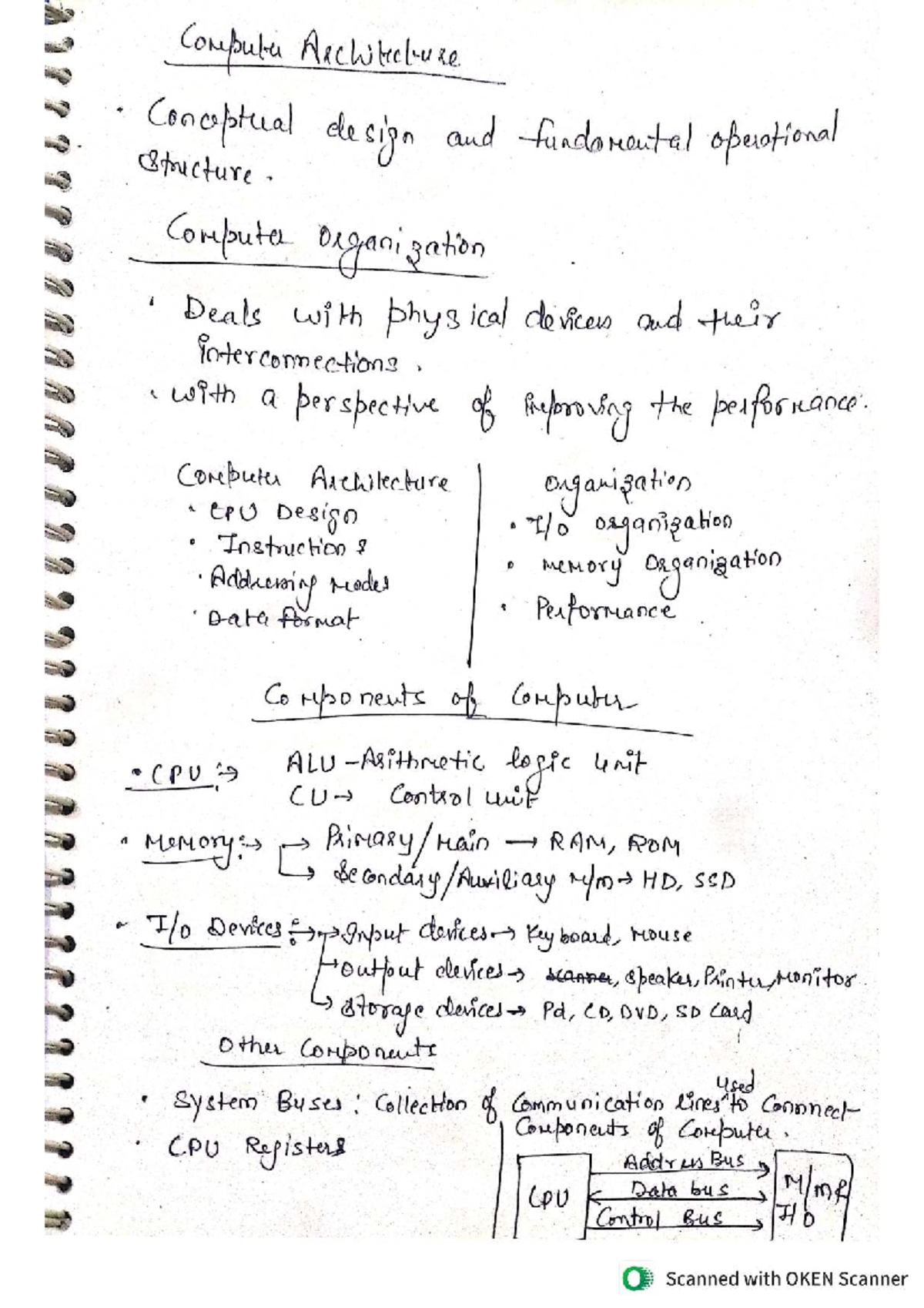 COA Notes Unit 1: Computer Architecture Fundamentals and Design - Studocu