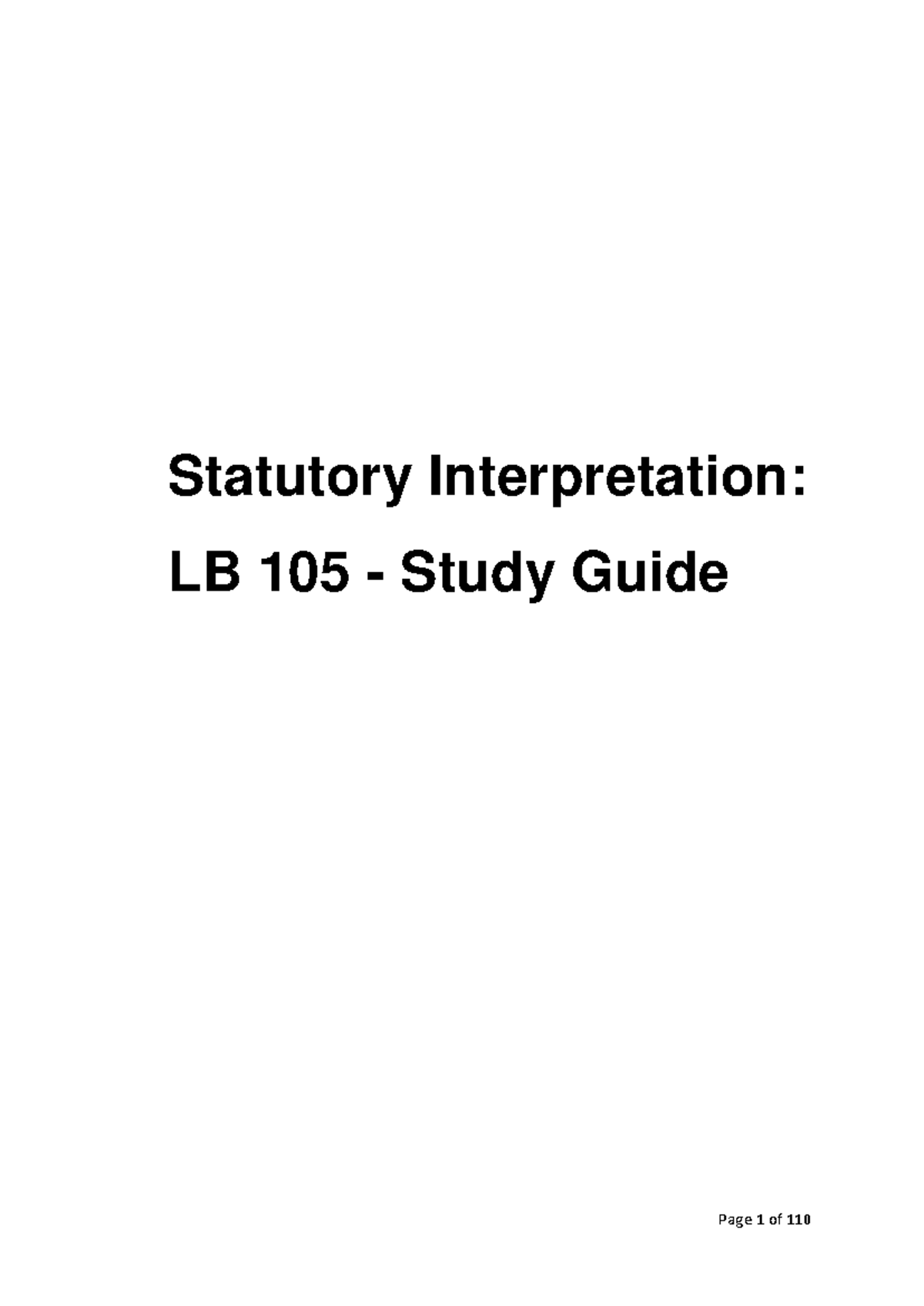 Interpretation OF Statutes ADV Damiso - Statutory Interpretation: LB ...