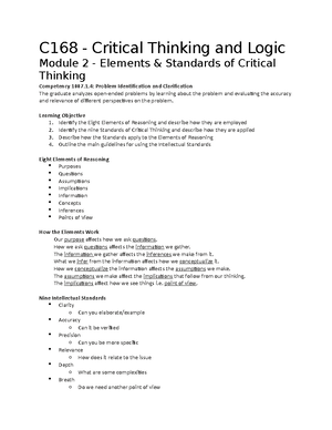 Sophia critical thinking syllabus - Sophia Learning PHIL1005: Critical ...