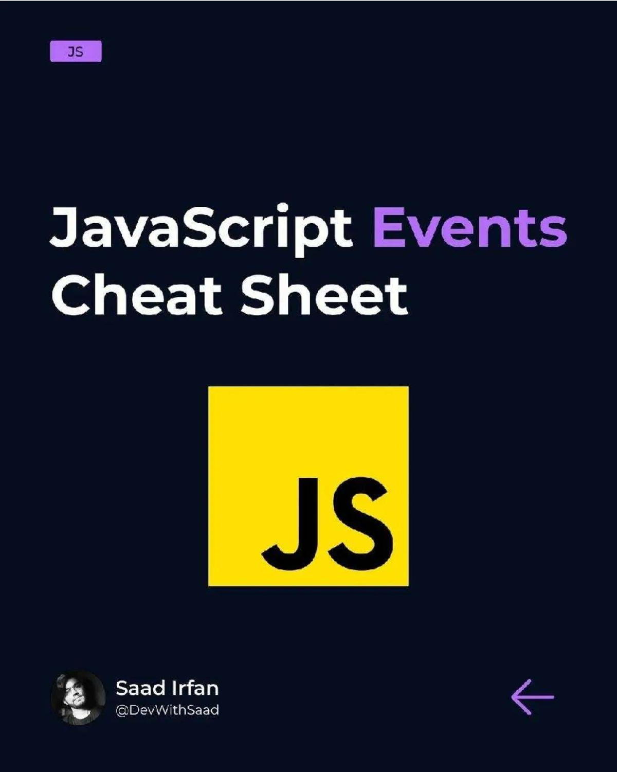 JavaScript Events Cheat Sheet: Key Functionality & Techniques - Studocu