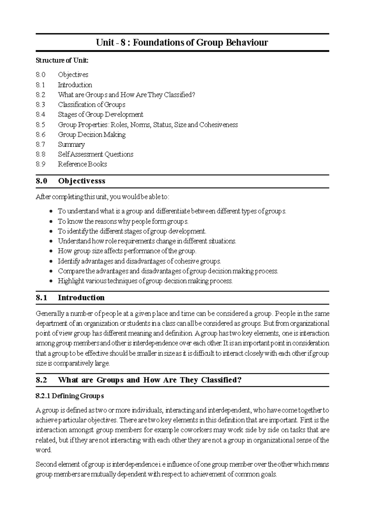 Foundations of Group Behaviour: Key Concepts and Stages of Development ...