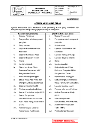 JKR - inspection list - @ HAKCIPTA JKR MALAYSIA PROSEDUR PEMBINAAN DAN ...