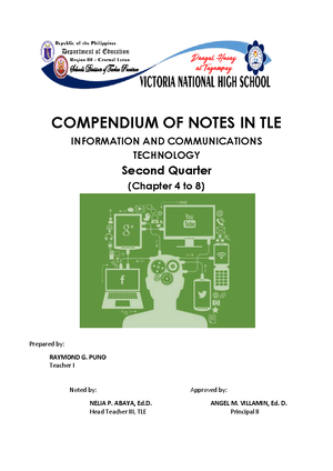 2nd Quarter TLE ICT 7 - ICT module for grade 7 - COMPENDIUM OF NOTES IN ...