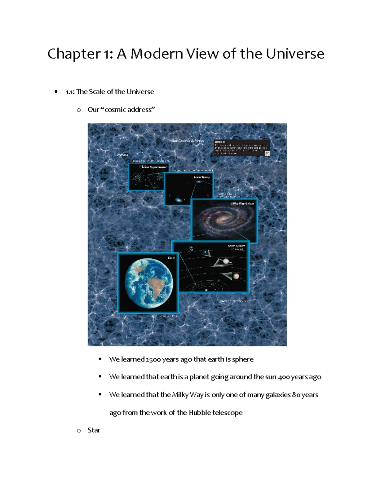 AST1110 - Chapter 3 Notes - Chapter 3: The Science of Astronomy 3 The ...