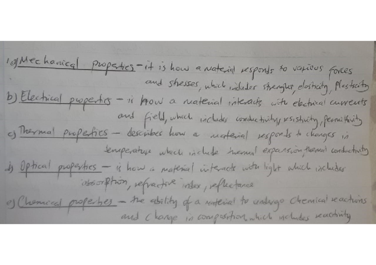 tutorial assignment 2 - Mechanical properties it is how a Material ...