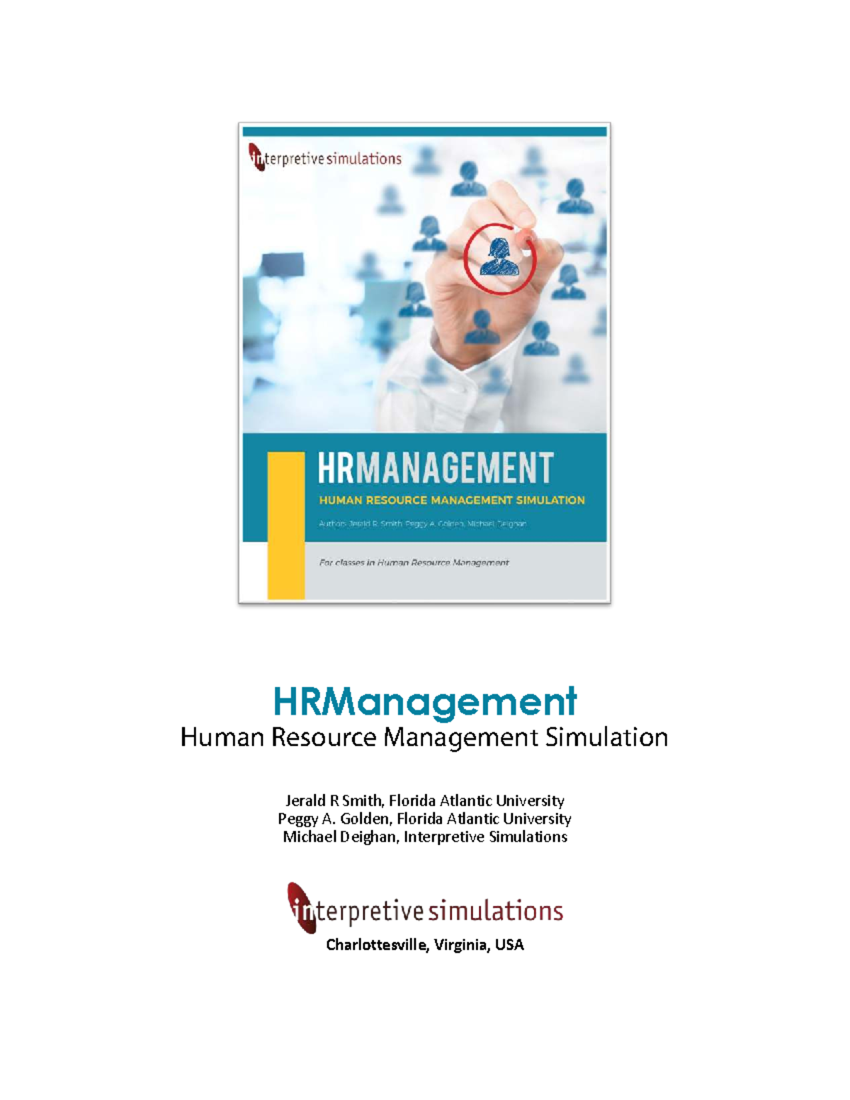 HRM 101: Human Resource Management Simulation Student Manual - Studocu