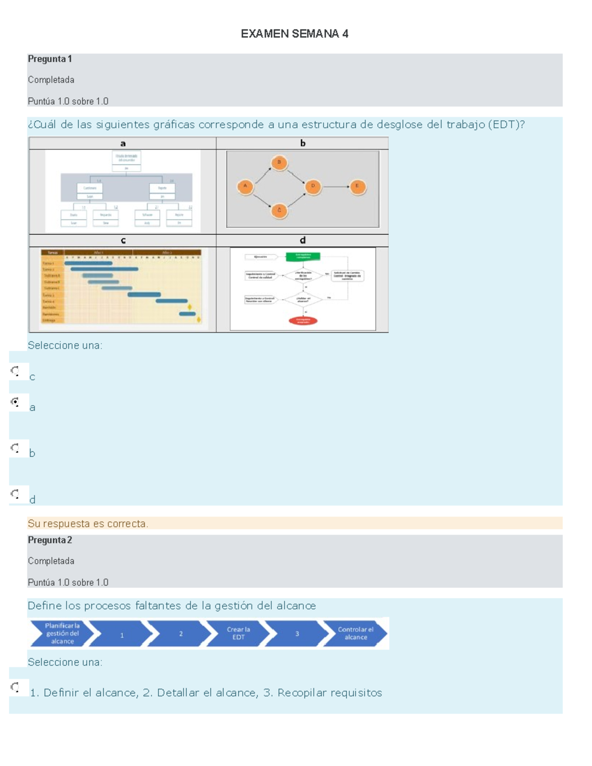 Examen Semana 4 - Preguntas y Respuestas Completas - Studocu