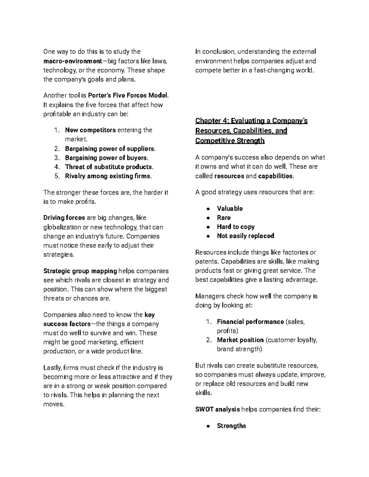 Governance in Corporation: Strategic Analysis & Competitive Forces ...