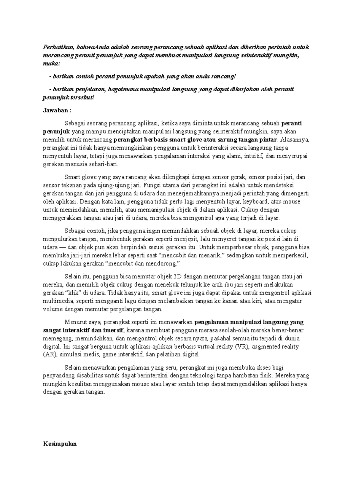 Diskusi 4 - IMK: Rancangan Peranti Penunjuk Interaktif Smart Glove ...