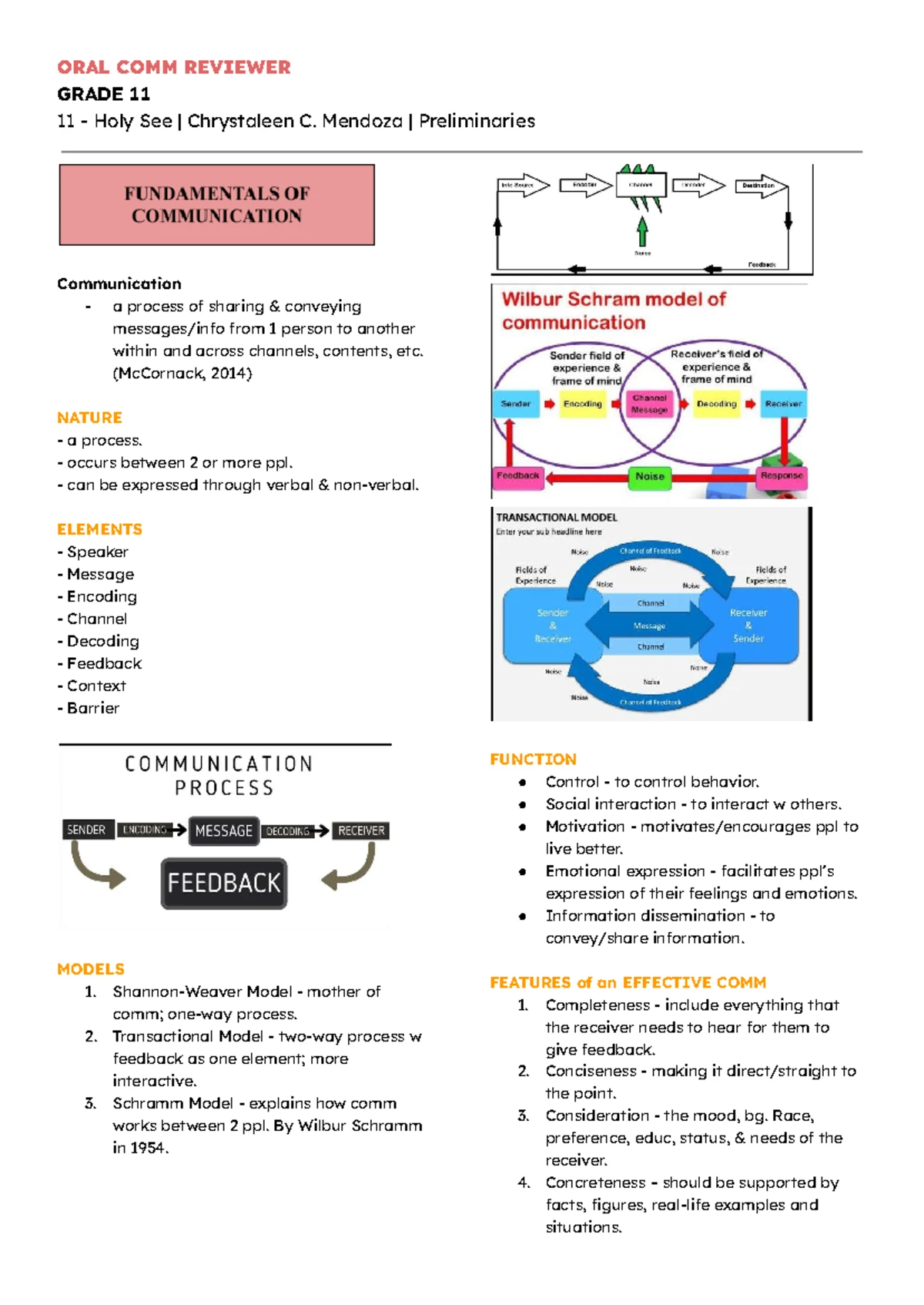 Reading and writing - grade 11/12 notes - 2ND SEM REVIEWER Reading ...