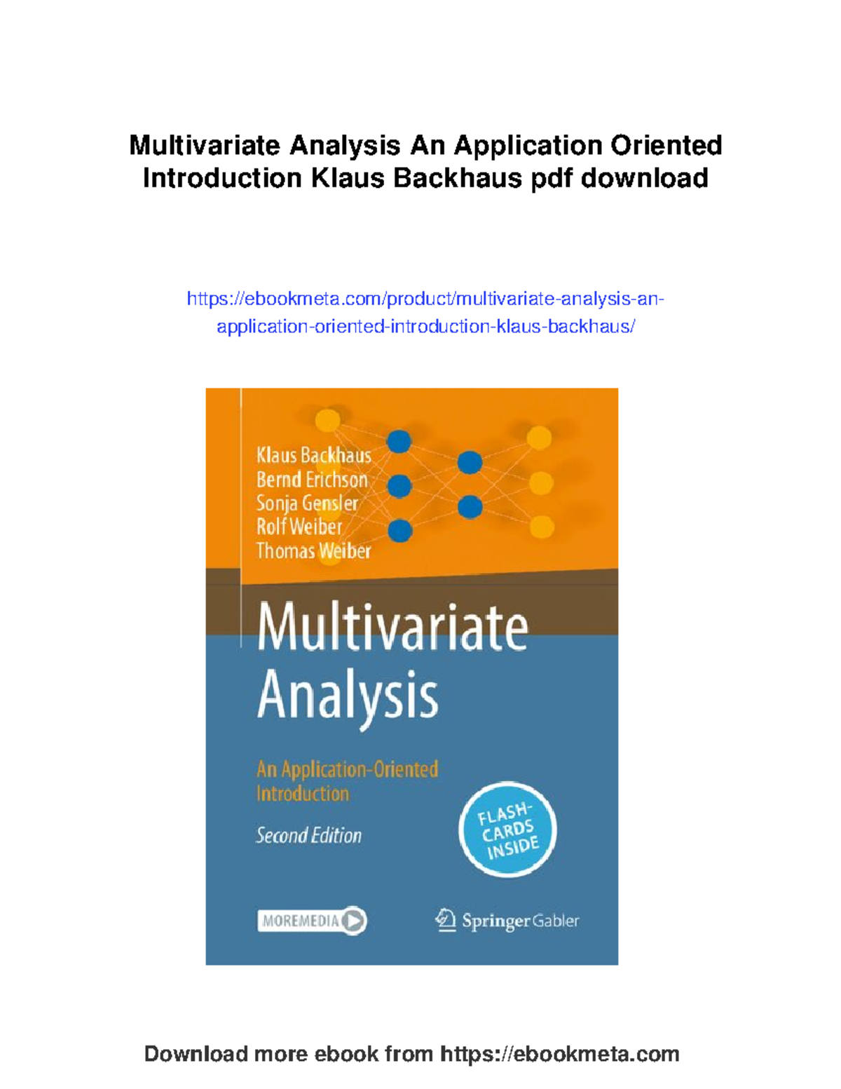 Multivariate analysis: An application-oriented introduction (2nd ed ...